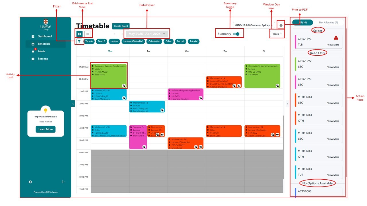 Student Guide to Allocate+ | UNSW College Current Students Website