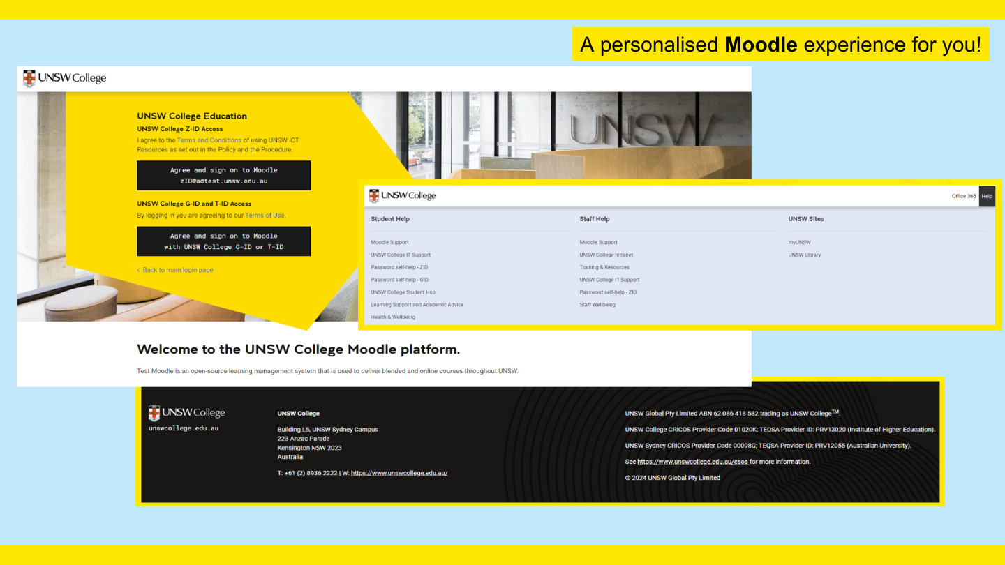 Get to know the UNSW College Moodle page! – UNSW College Current ...