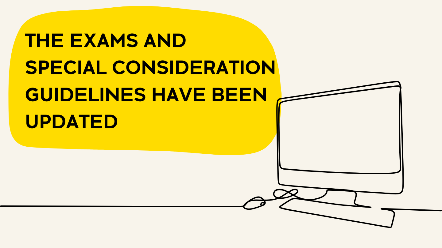 The exams and special consideration guidelines have updated – UNSW ...