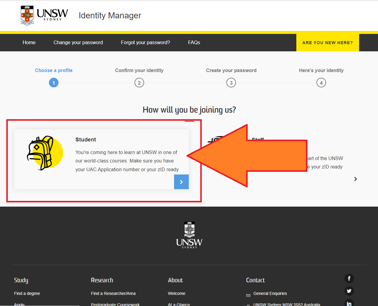 Activate your UNSW student account (zID) – UNSW College Current ...